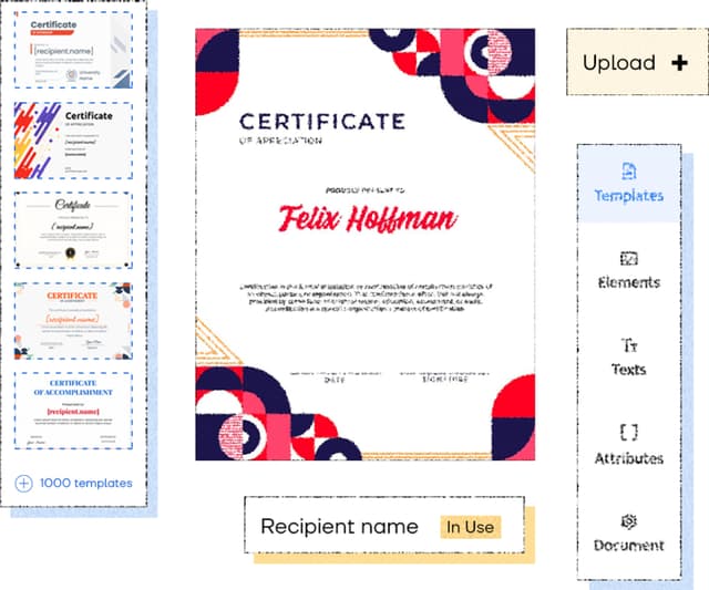 Create Experience Certificates Online For Free