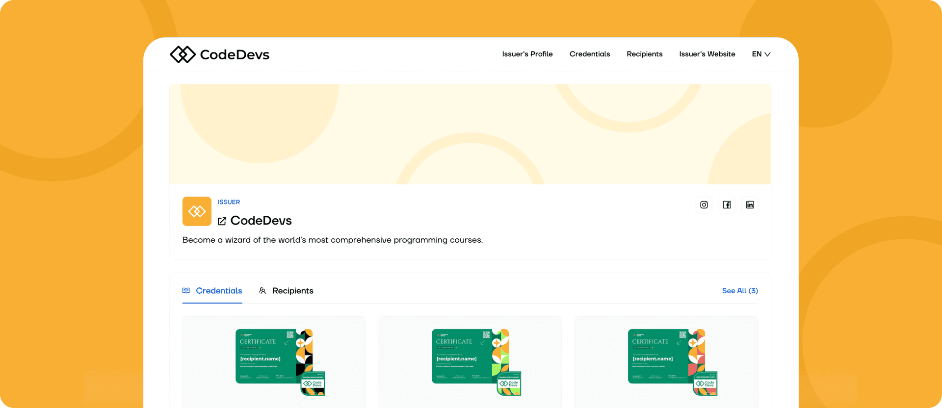 Certifier Product Update: Issuer's Portal